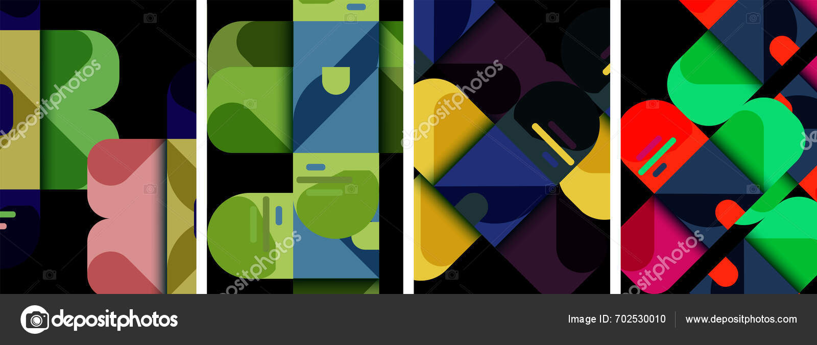 Balance Movement Geometric Backgrounds Poster Collection Wallpaper ...