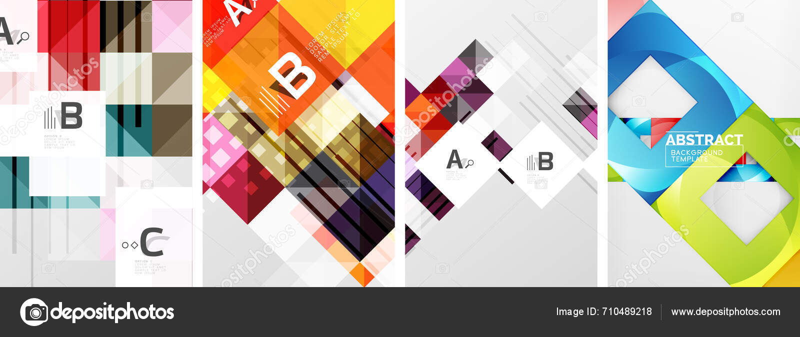 Set Square Geometric Poster Backgrounds Vector Illustration Wallpaper ...