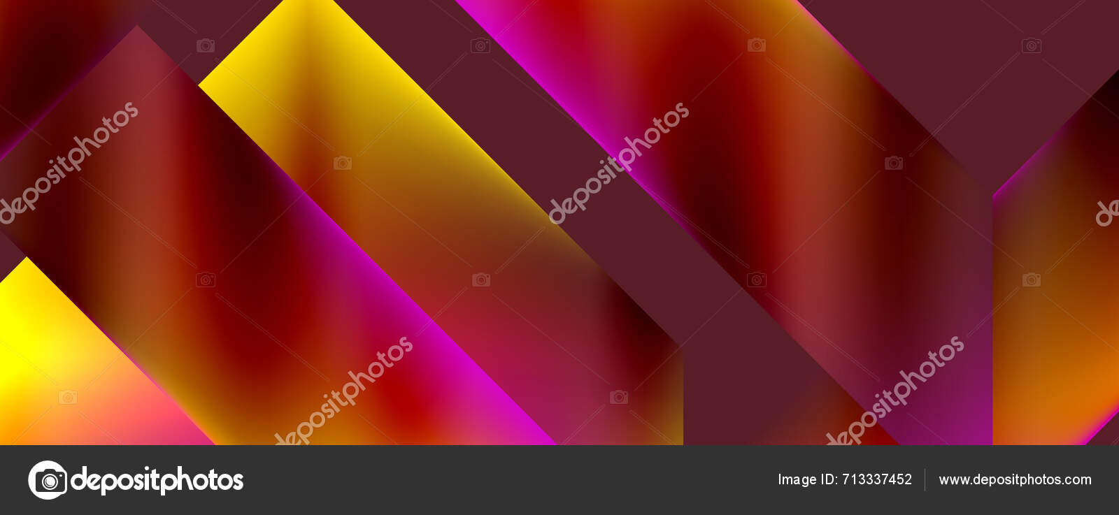 Neon Color Abstract Geometric Shapes Background Design Vector Illustration Wallpaper Stock ...