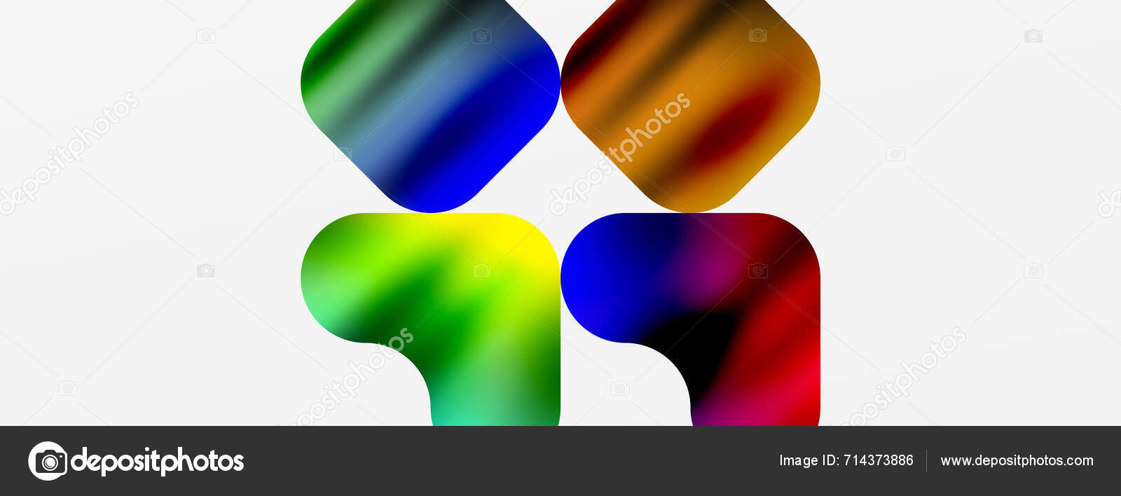 White Background Transformed Vibrant Rainbow Colors Showcasing ...