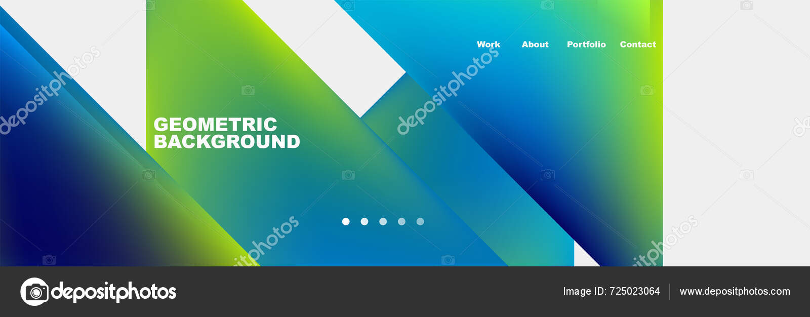 Gradien Komposisi Segitiga Dengan Warna Cair Terang Vector Illustration ...