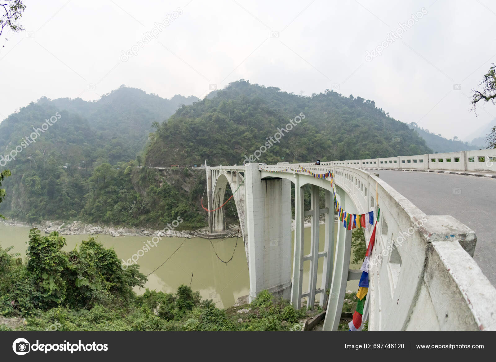 Beautiful View Coronation Bridge Teesta River Bridge Built British Era ...