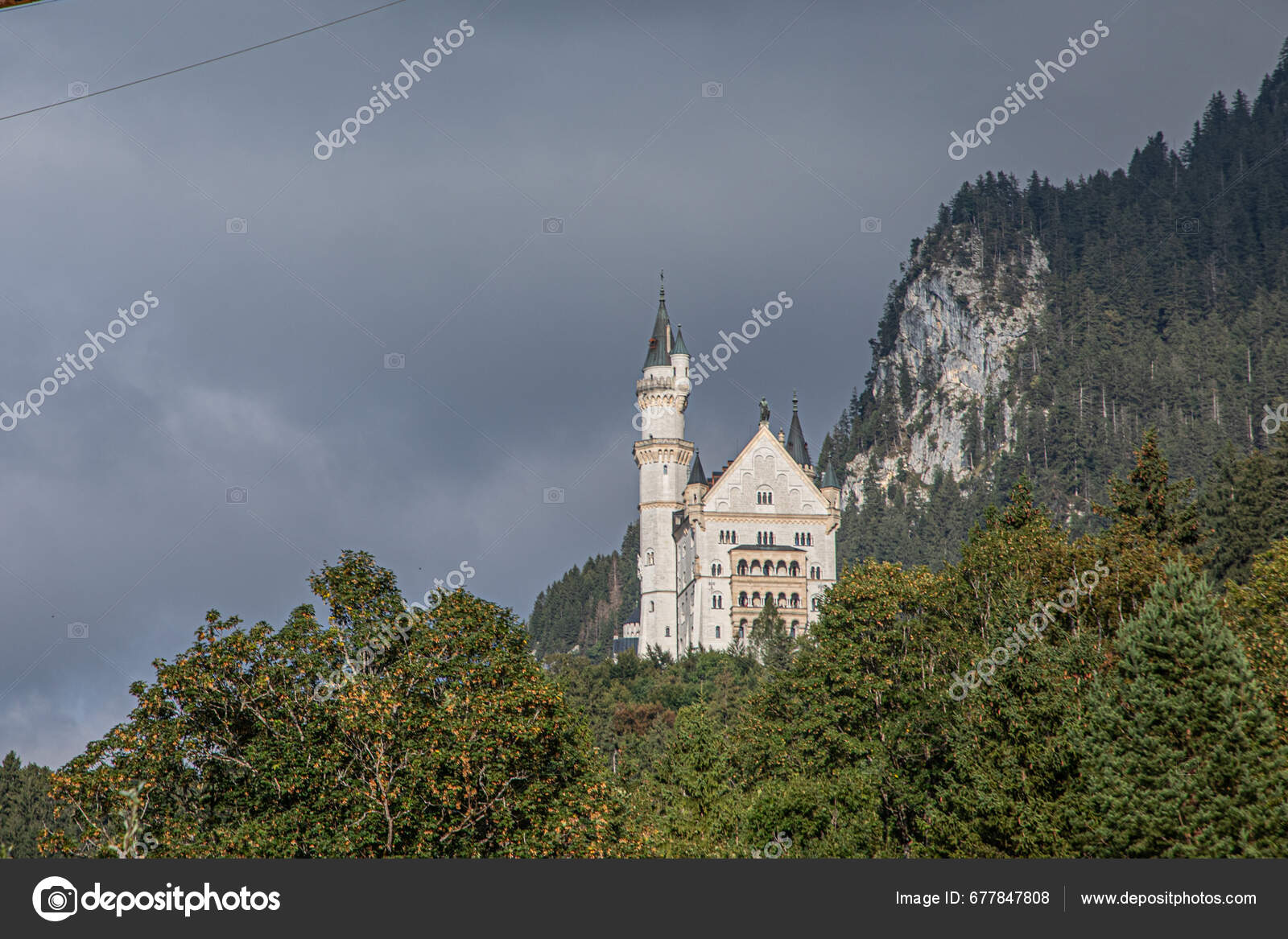 Famous Neuschwanstein Castle Fussen Germany — Stock Editorial Photo ...