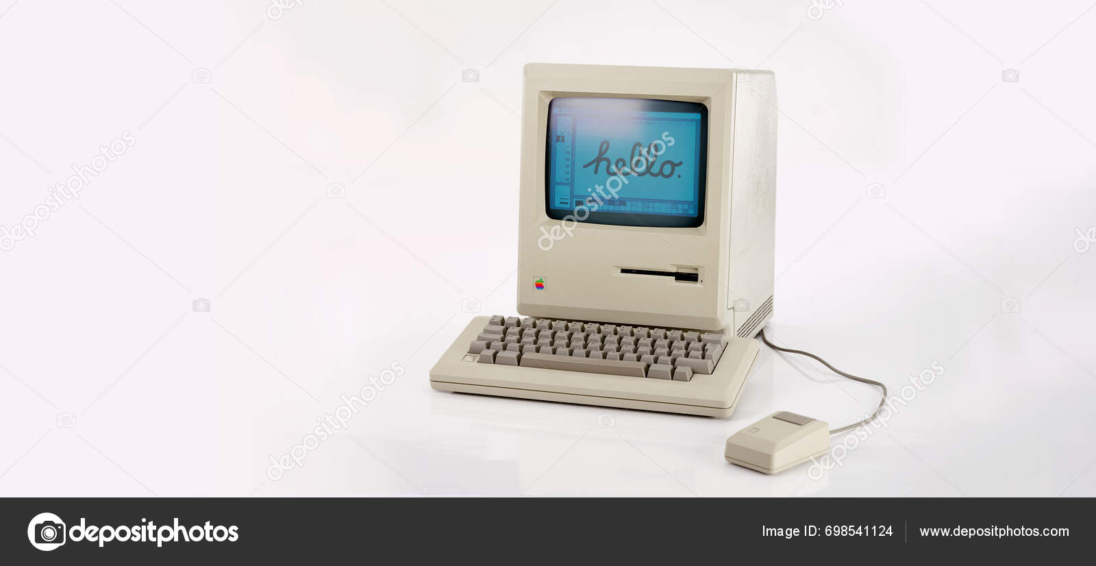 Aachen Germany March 2014 Studioshot Original Macintosh 128K Called ...
