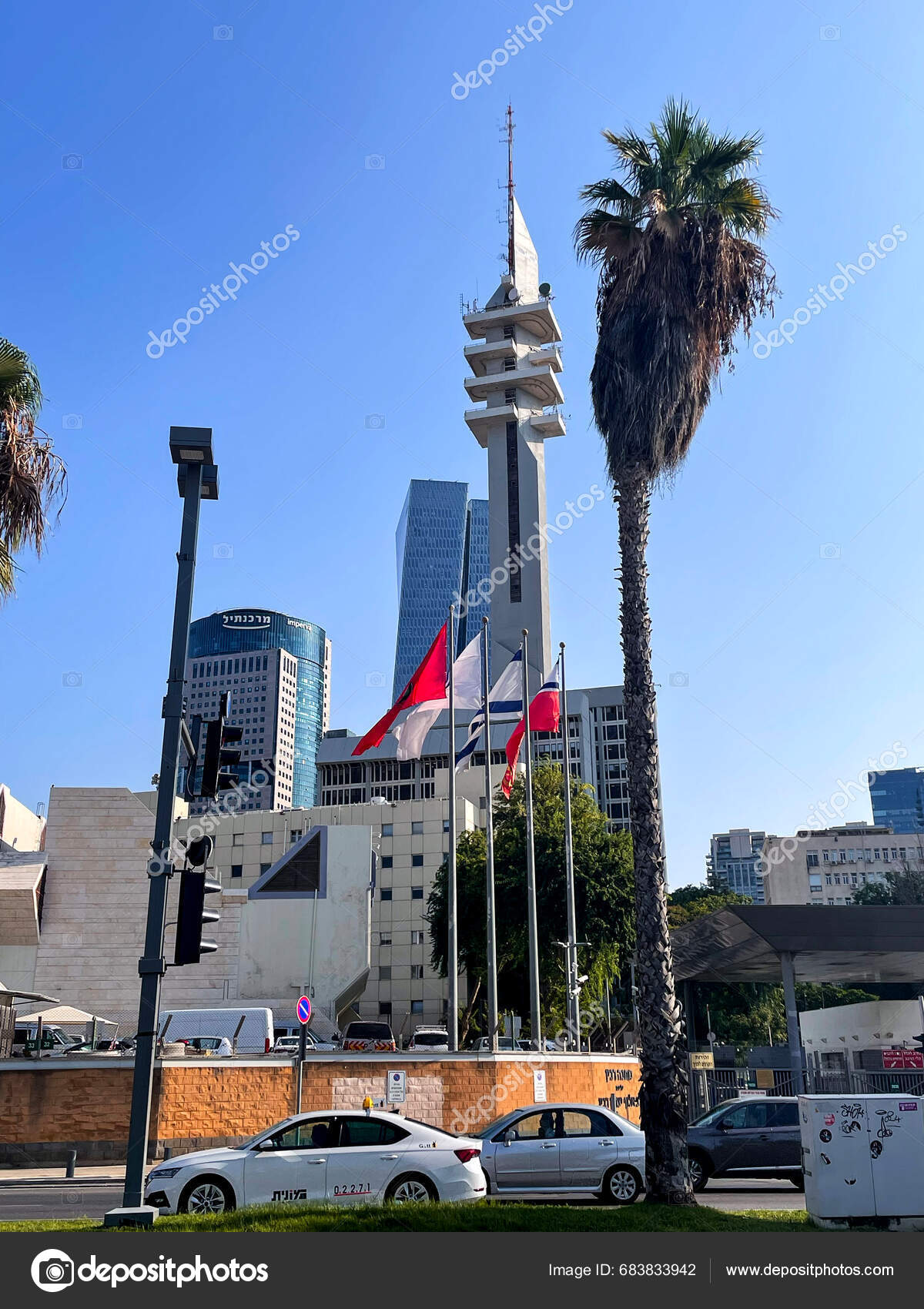 Tel Aviv Israel October 2023 Marganit Tower Skyscraper Located Hakirya ...