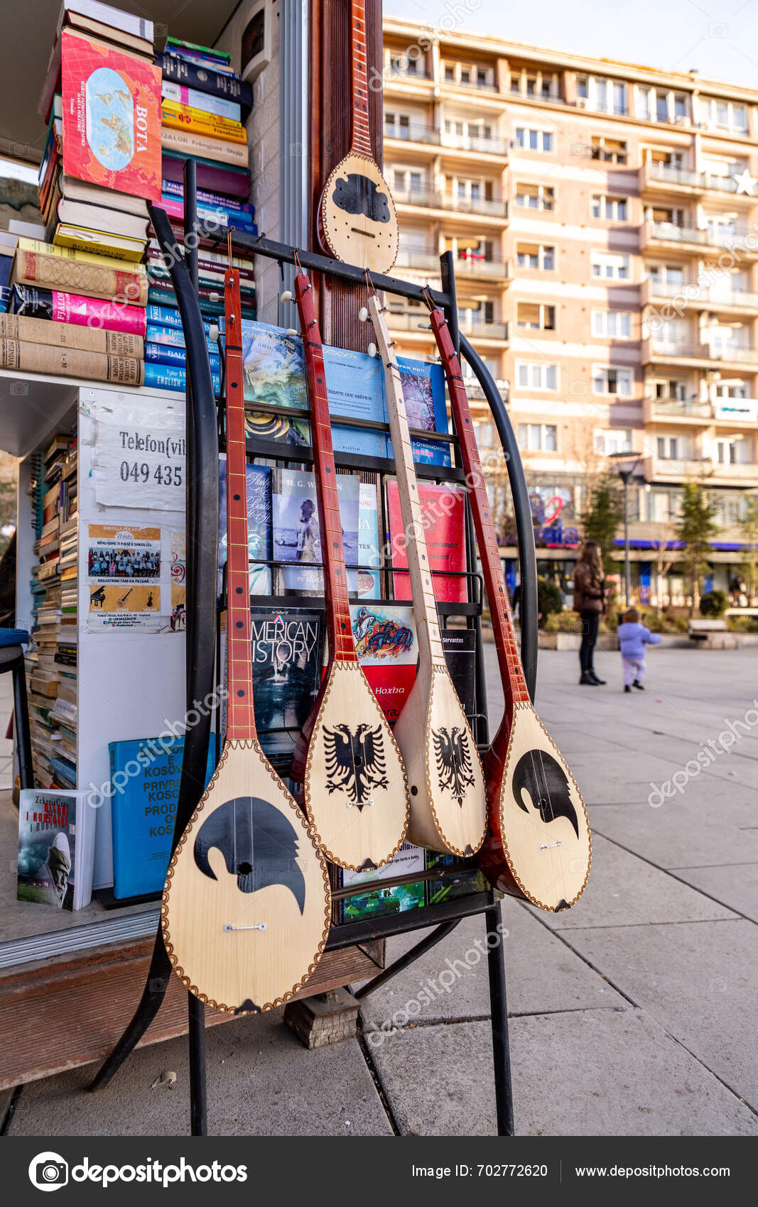 Pristina Kosovo February 2024 Traditional Albanian Cifteli Double ...