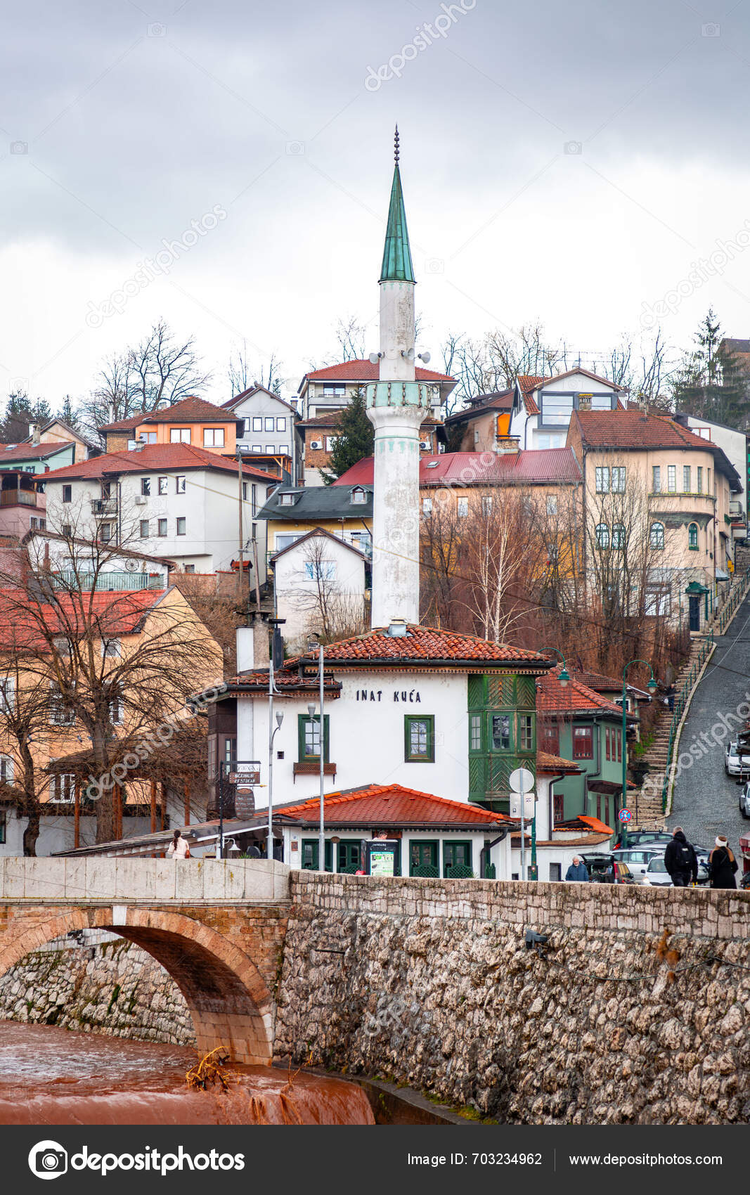Sarajevo Bosnia Herzegovina Feb 2024 Inat Kuca House Stubbornness ...