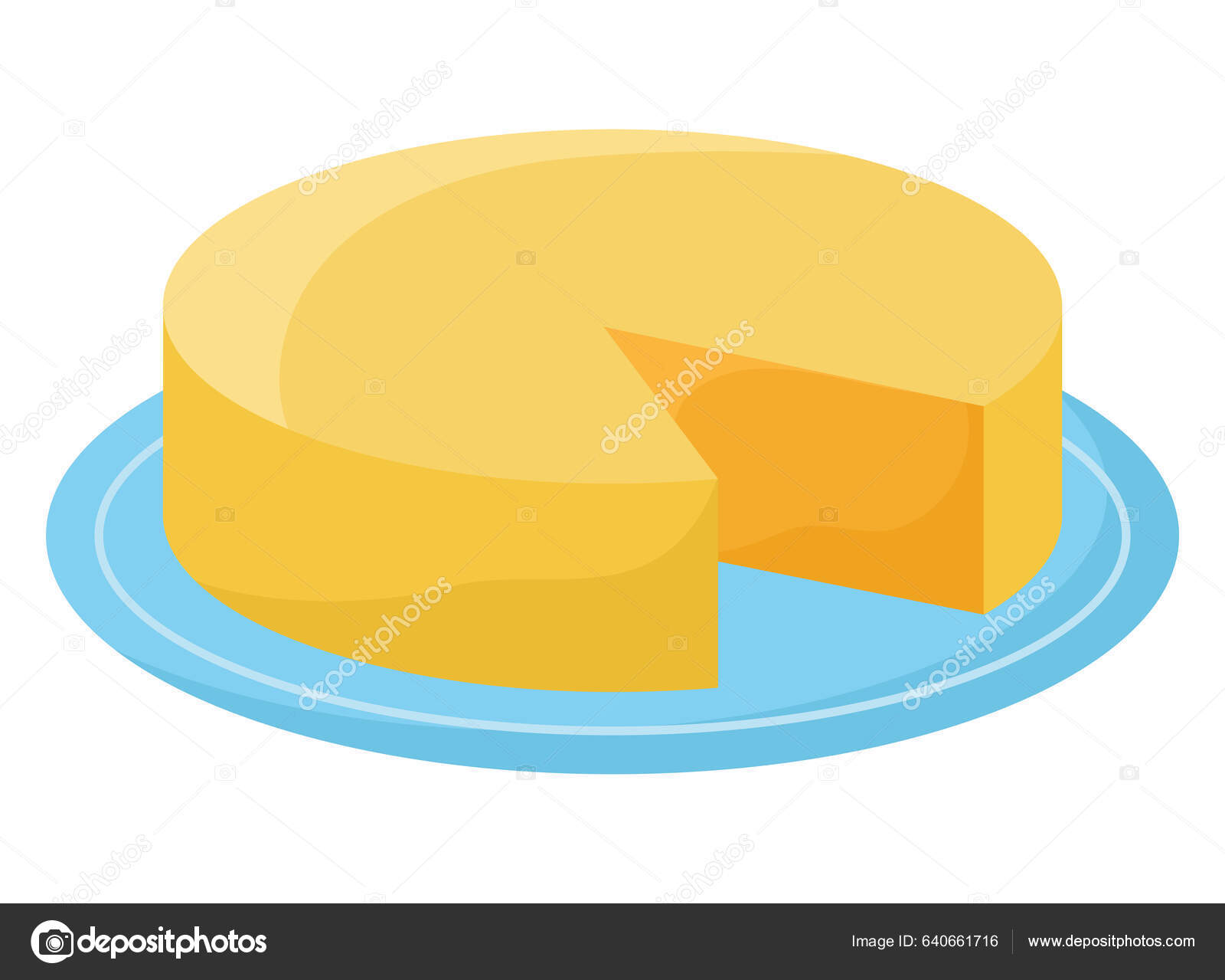 Cheese Block Design White Stock Vector by ©grgroupstock 640661716