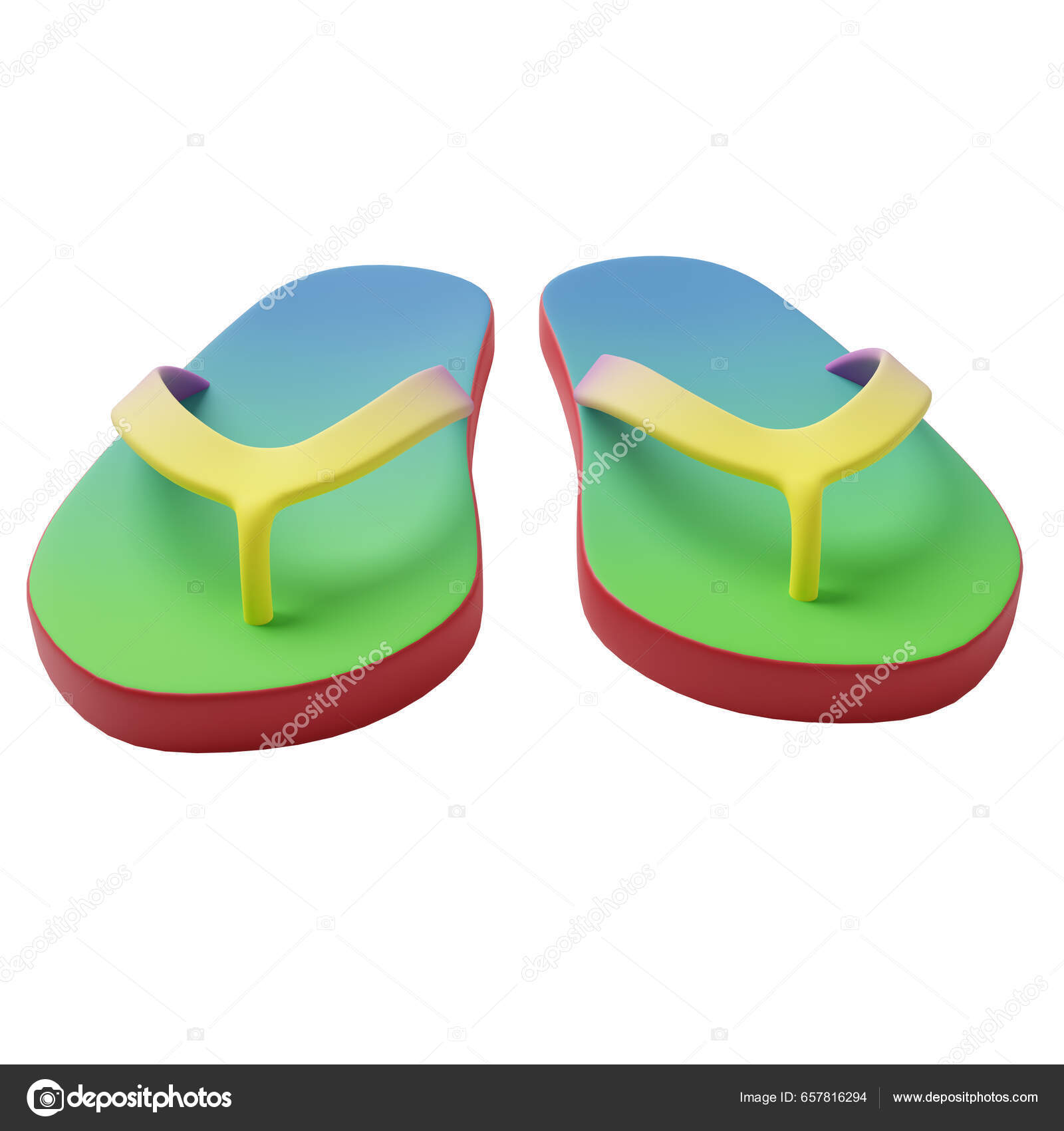 Lindo Estilo Dibujos Animados Vista Frontal Color Verde Degradado ...