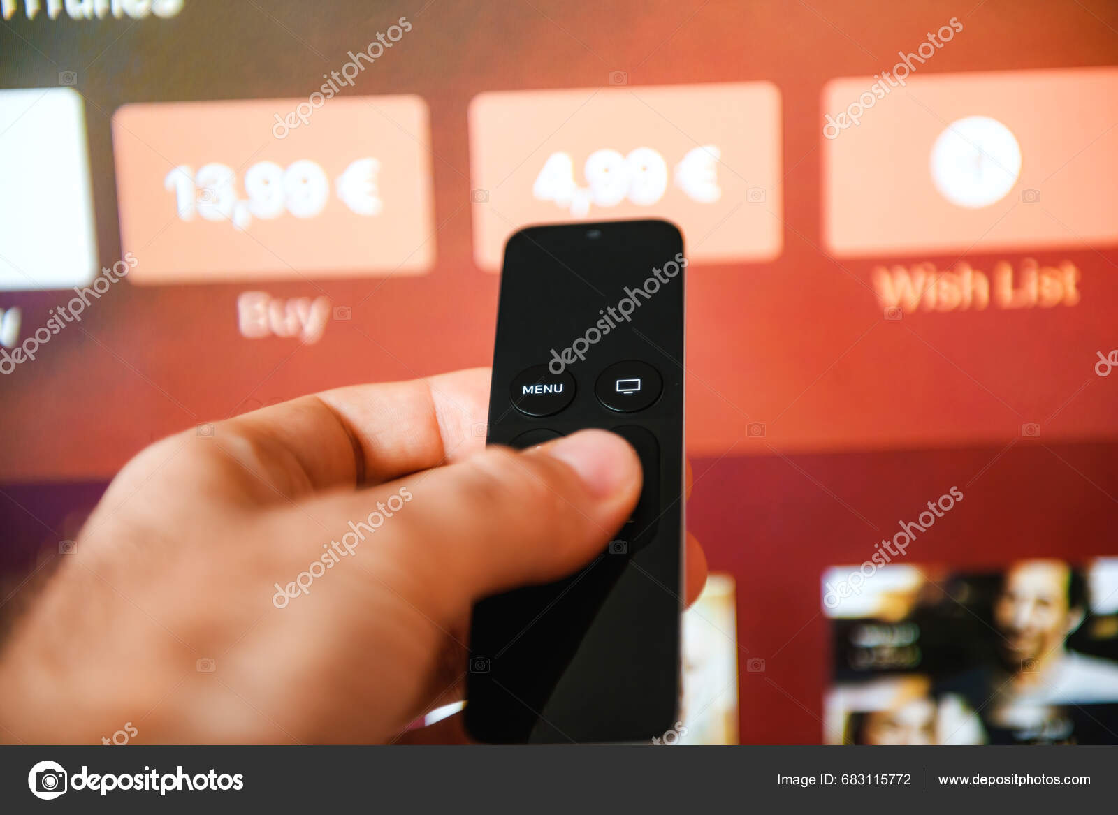 Paris France Nov 2015 Screen Displays Red Color Cast Male — Stock ...