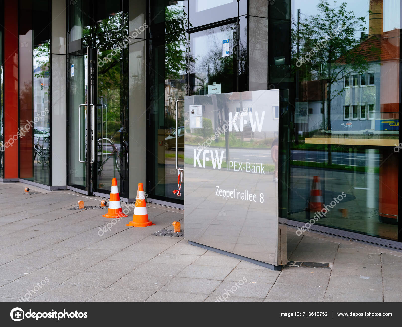 Frankfurt Germany Mar 2024 Exterior Kfw Ipex Bank Reflective Glass ...