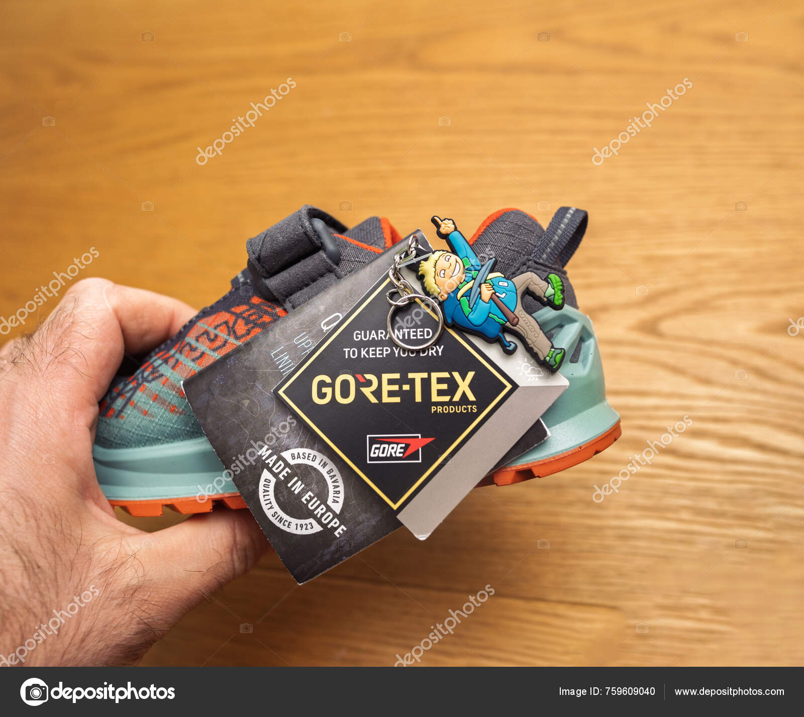 Frankfurt Germany Apr 2024 Close Lowa Hiking Shoe Featuring Gore ...