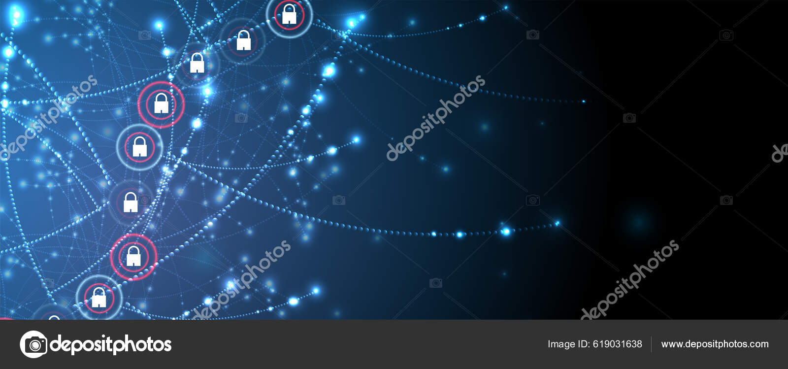 Internet Digital Syber Security Technology Concept Business Background ...