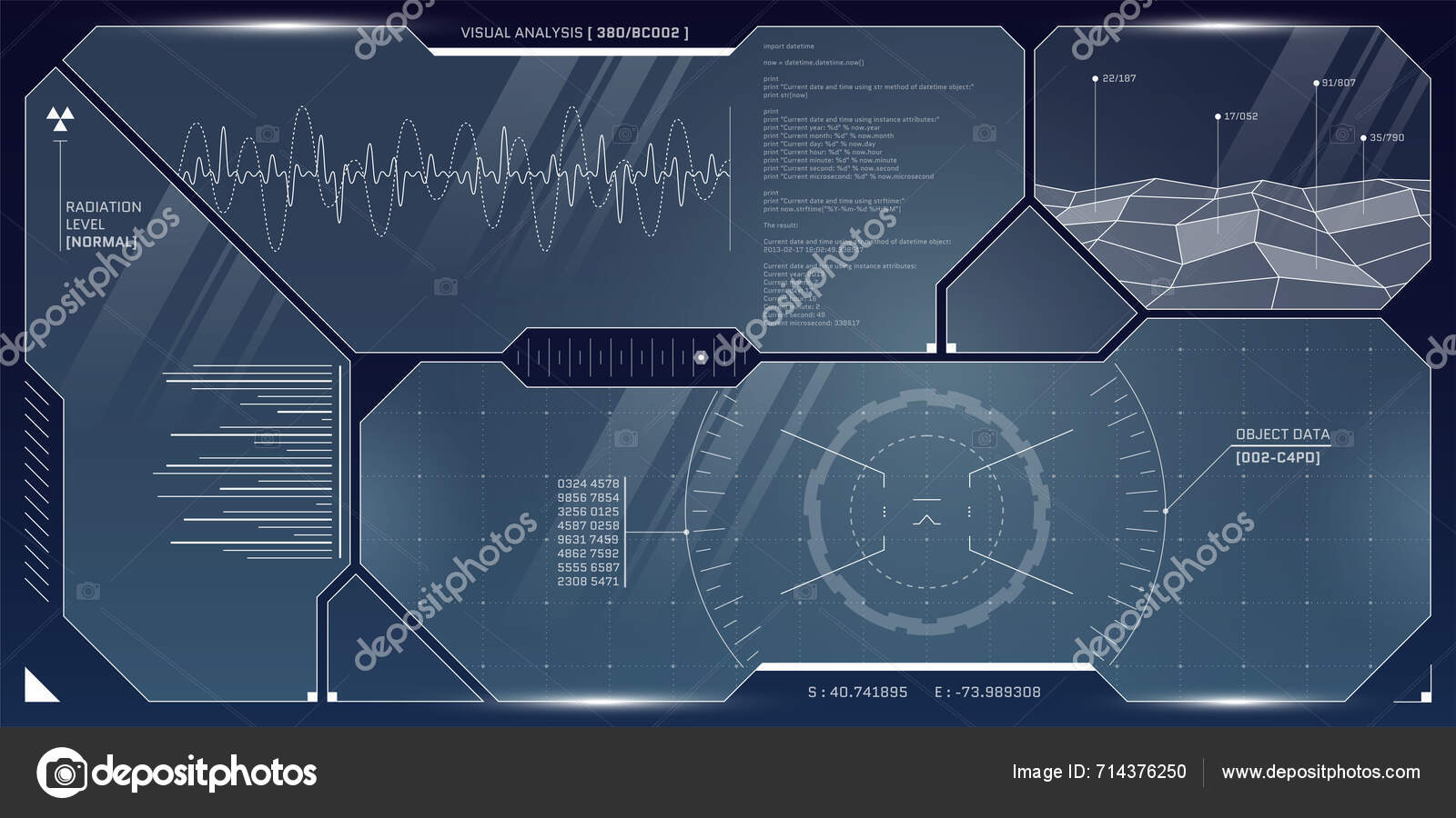 Hud Futuristic Control Panel Technology Head Display Target Screen Gui ...