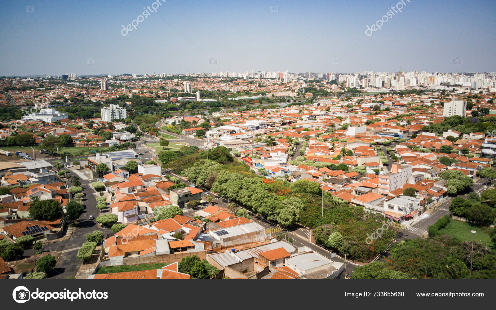 Aerial View Jos Rio Preto Municipal Reservoir Showcasing Expansive Water — Stock Photo © gustavo ...