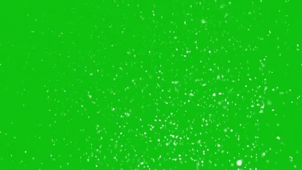 Slowly Falling Christmas Snow Green Screen Background — Stock Video ...