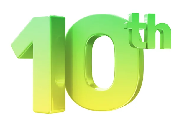 Green Number 10