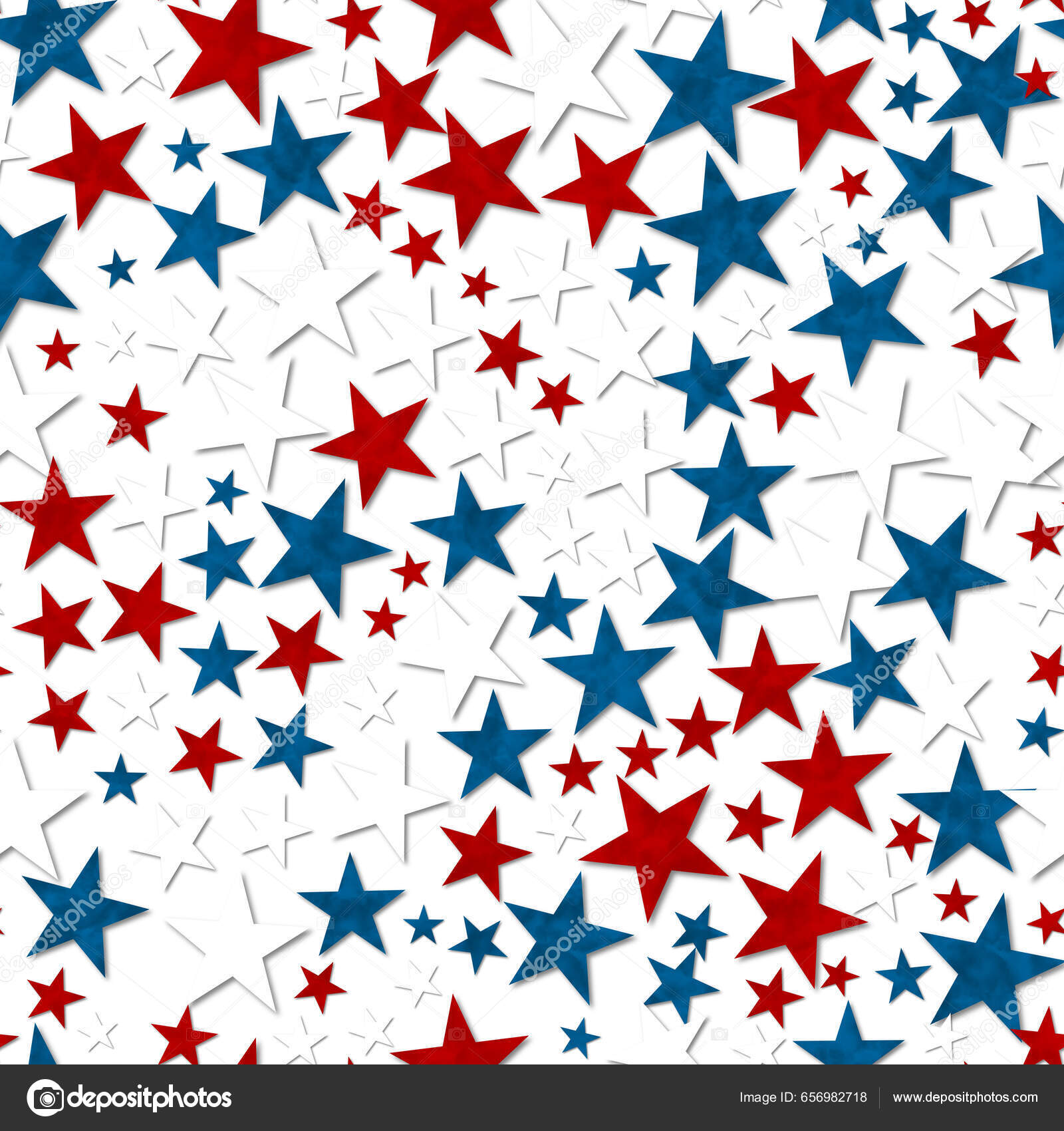 Red White Blue Stars Background Repeats Seamless Patriotic Message ...
