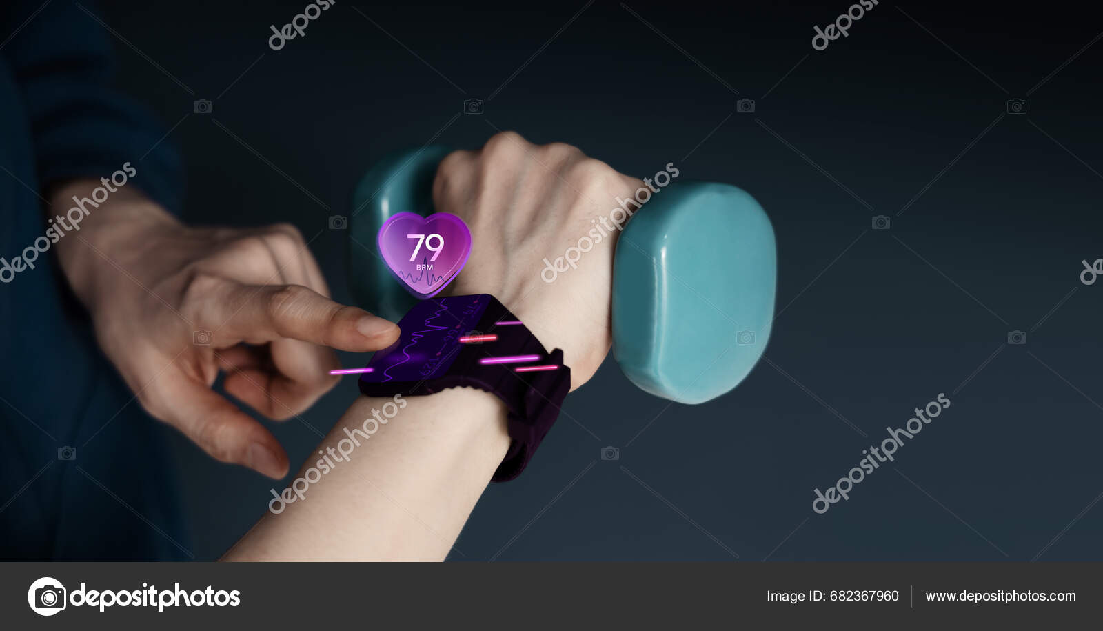 Smart Watch Concept Technology Healthy Lifestyle Smartwatch Users ...