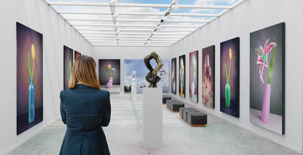 Woman looks at showcase Stock Photos, Royalty Free Woman looks at ...