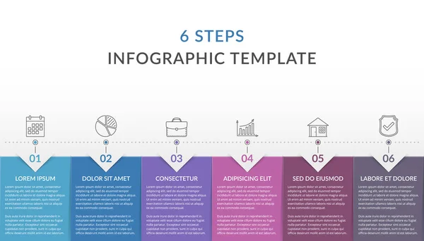 Infographic Template Steps Workflow Process Chart Vector Eps10 ...