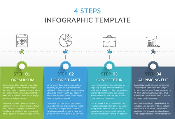 Infographic Template Steps Workflow Process Chart Vector Eps10 ...