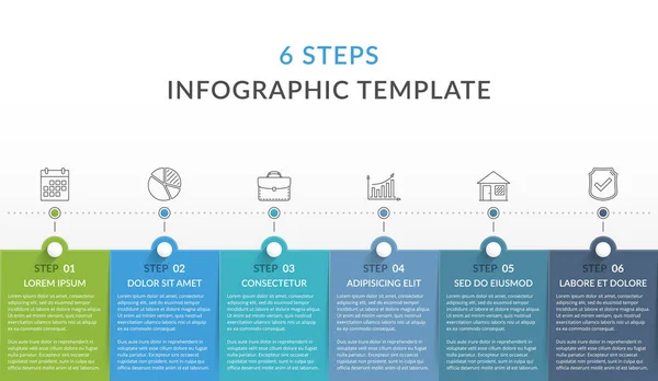 Infographic Template Steps Workflow Process Chart Vector Eps10 ...
