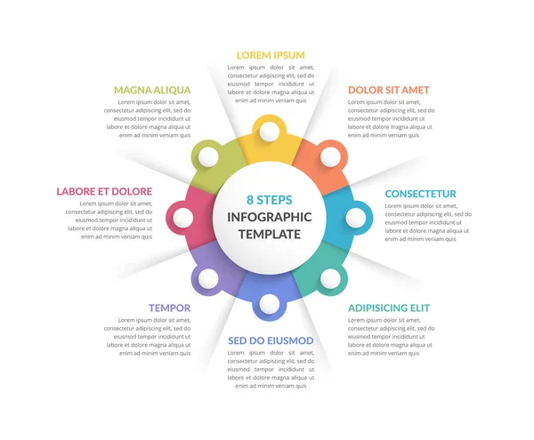 Infographic Template Ten Steps Options Workflow Process Diagram Vector ...