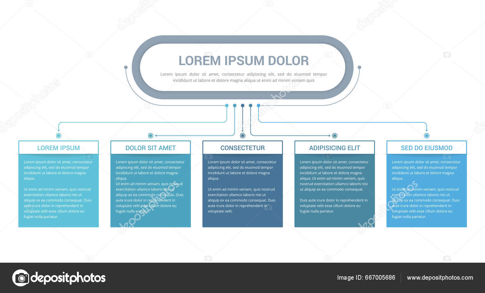 Flowchart Main Title Elements Workflow Process Infographic Template ...