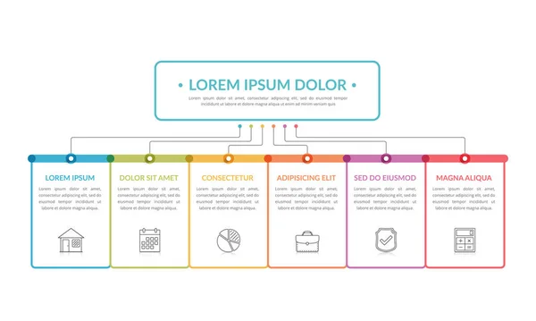 Bagan Bunga Dengan Judul Utama Dan Elemen Alur Kerja Grafik Vektor Stok ...