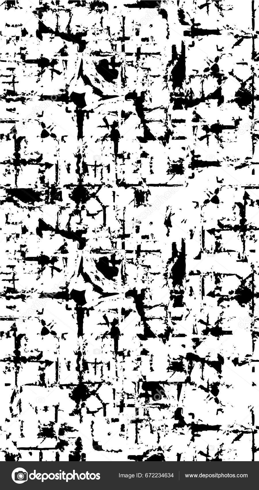 Black White Illustration Ink Grunge Texture Stock Vector by ©Toluk ...