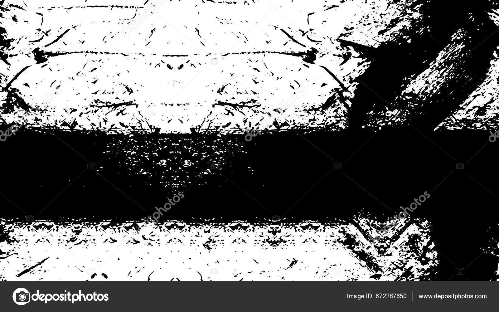 Grunge Overlay Layer Abstract Black White Vector Background Monochrome ...