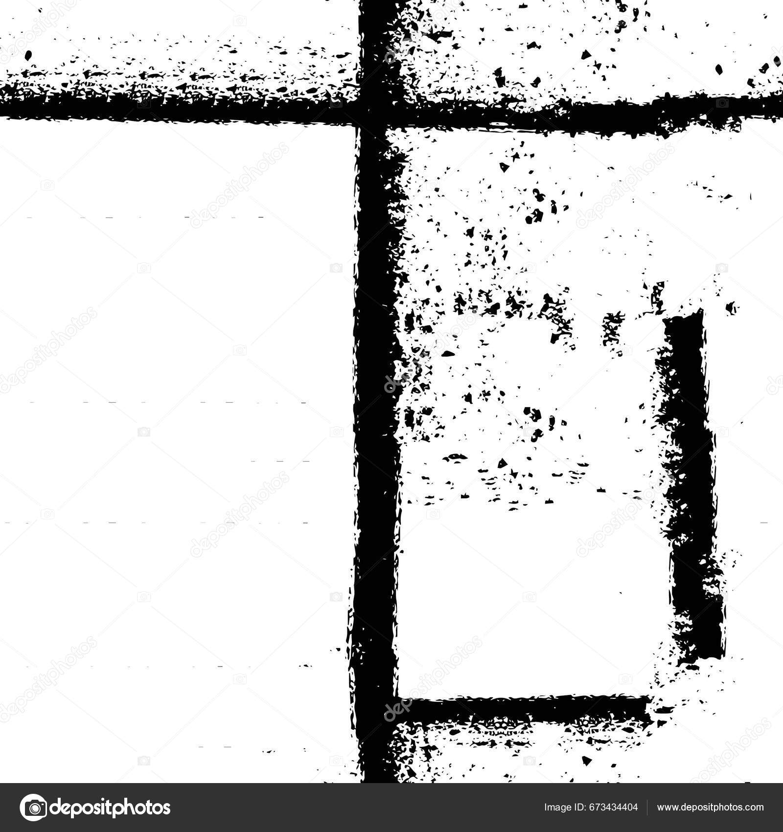 Grunge Overlay Lag Abstrakt Sort Hvid Vektorbaggrund Monokrom Vintage ...