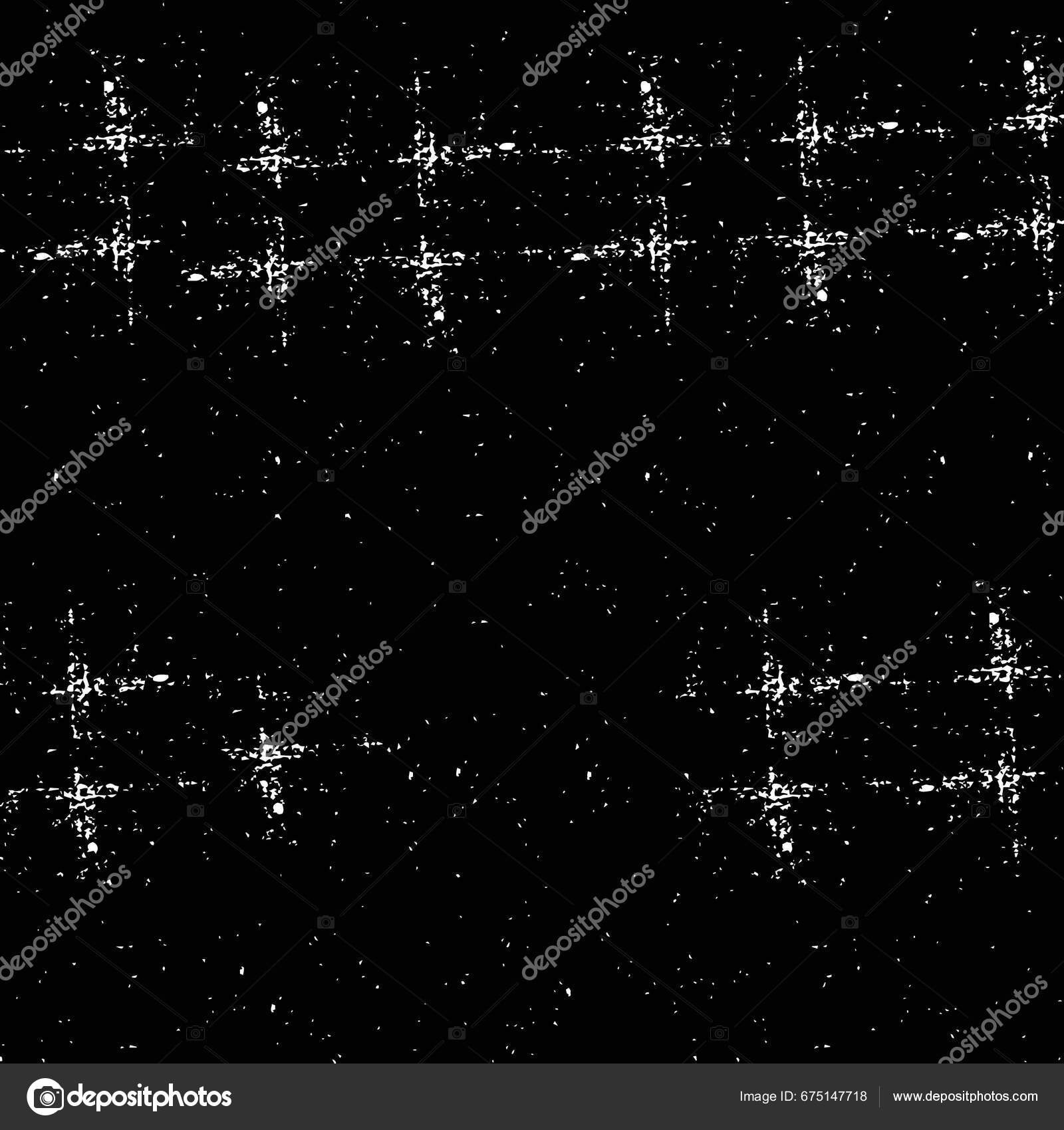 Grunge Overlay Lag Abstrakt Sort Hvid Vektorbaggrund Monokrom Vintage ...
