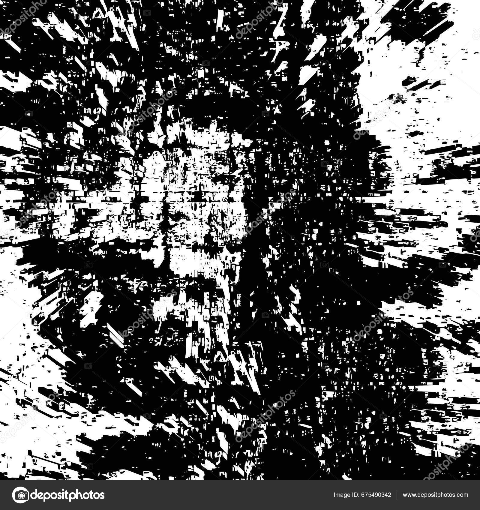 Grunge Overlay Layer Abstract Black White Vector Background Monochrome ...