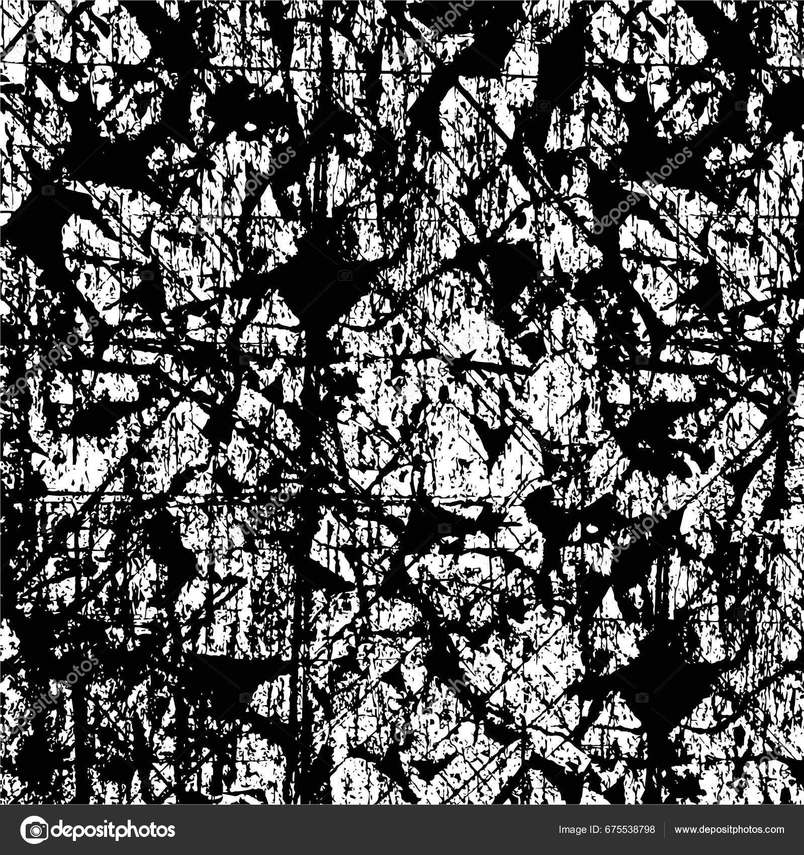 Pattern Design Messy Strokes Black White Background Texture Stock ...