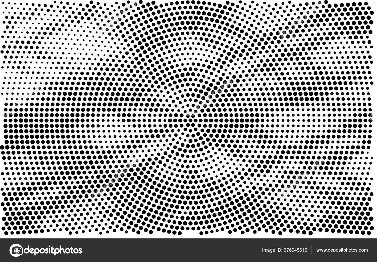 Abstract Black White Background Dots Vector Illustration Stock Vector ...