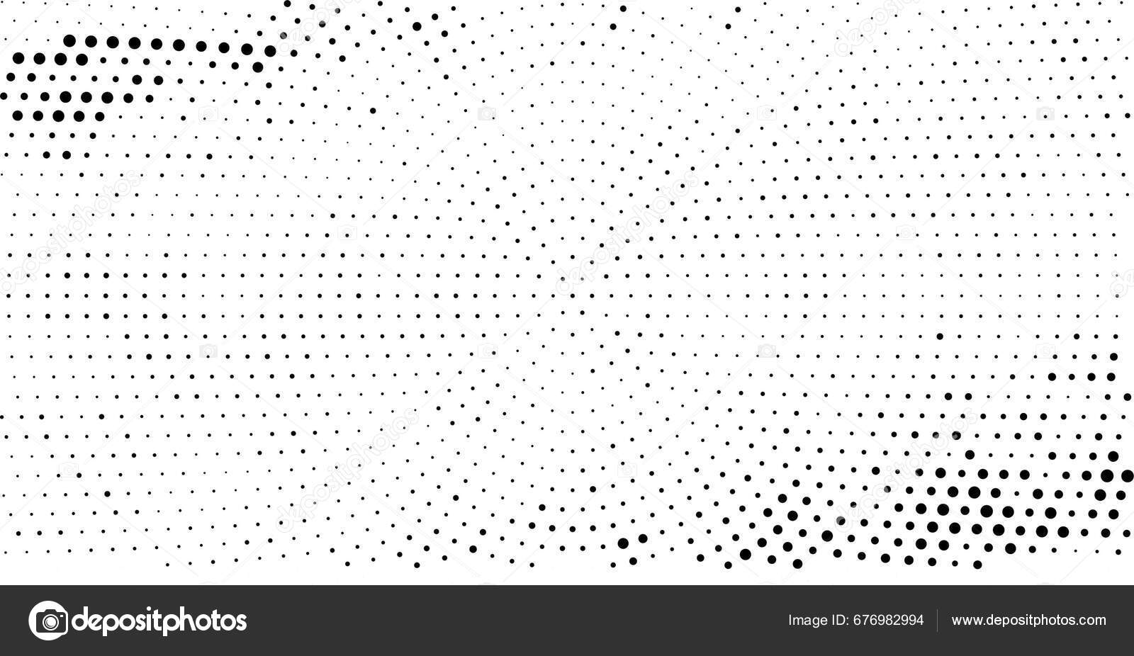 Halftone Pattern Dotted Texture White Overlay Vector Illustration Stock ...