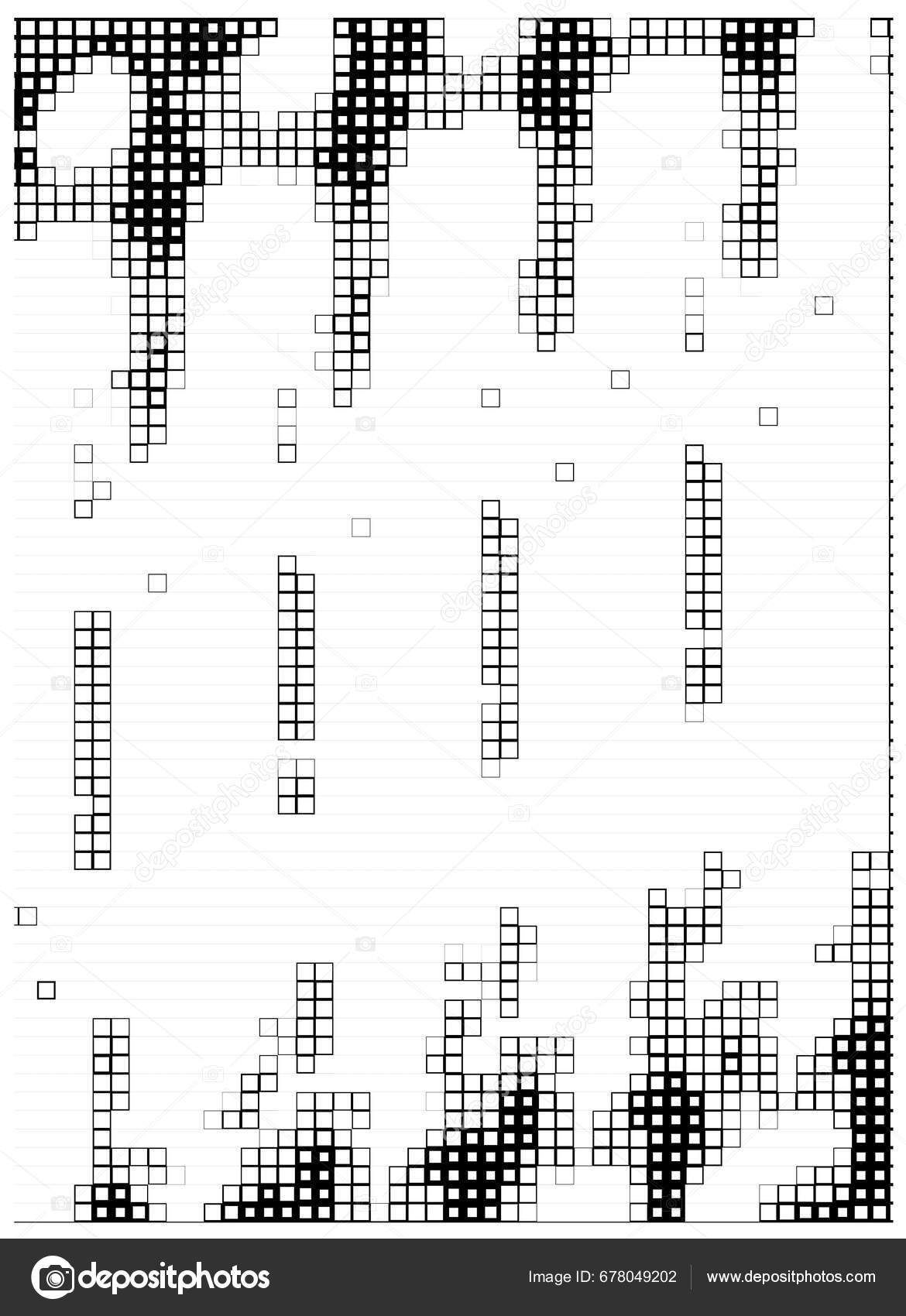 Abstract Black White Pixel Wallpaper Stock Vector by ©Toluk 678049202