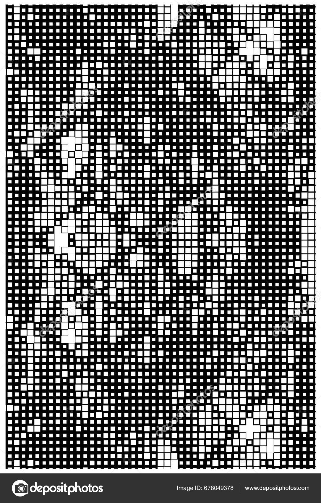 Abstract Black White Pixel Wallpaper Stock Vector by ©Toluk 678049378