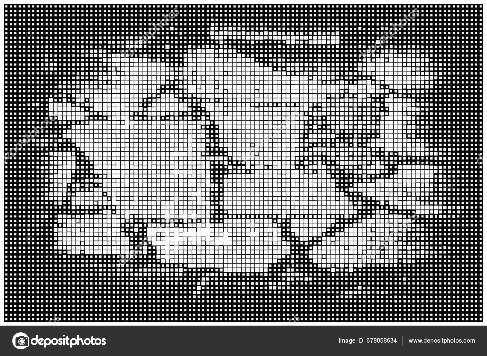Black White Vector Illustration Stock Vector By ©toluk 678058634