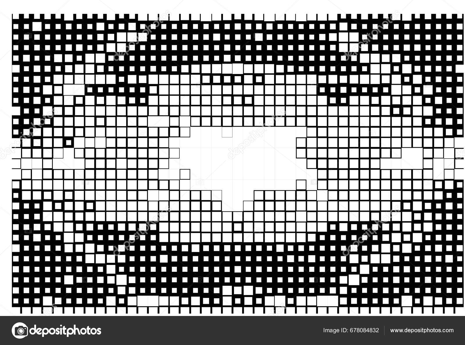 Black White Abstract Mosaic Background Vector Illustration Stock Vector ...