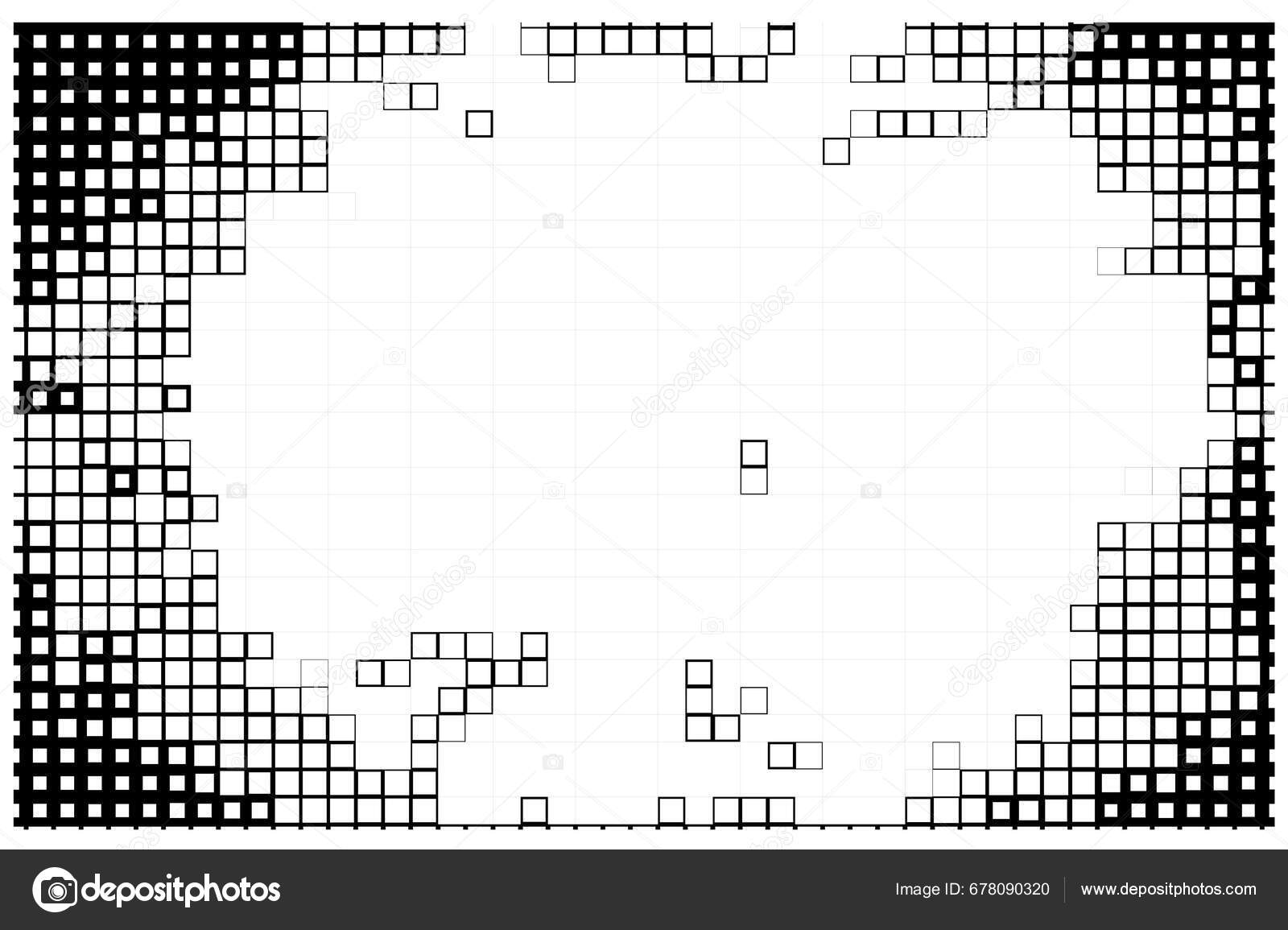 Halftone Black White Mosaic Background Squares Stock Vector by ©Toluk ...