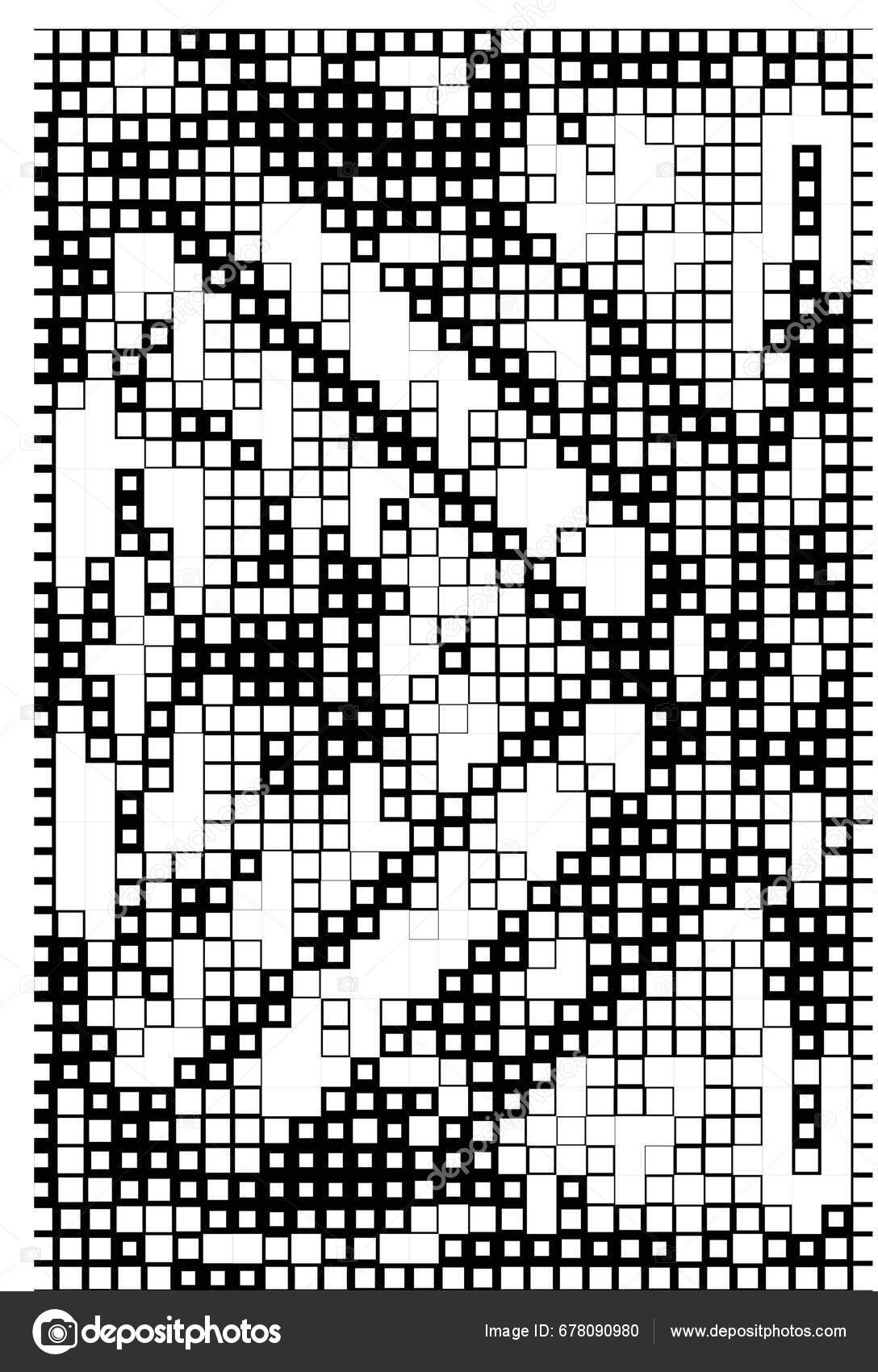 Black White Pixel Pattern Background Stock Vector by ©Toluk 678090980