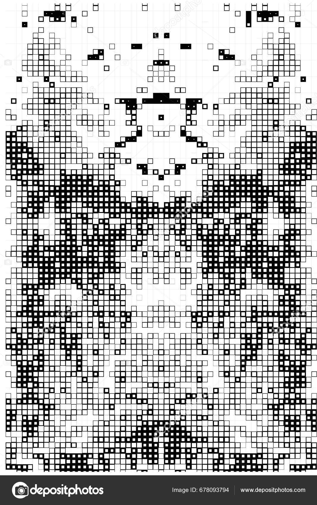 Square Pixel Mosaic Background Vector Illustration Stock Vector by ...