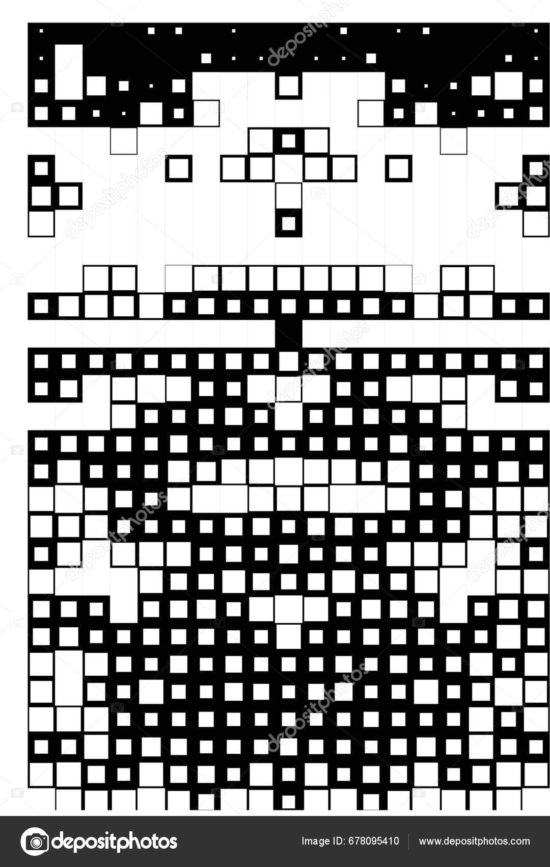 Square Design Elements Pixel Background Stock Vector by ©Toluk 678095410