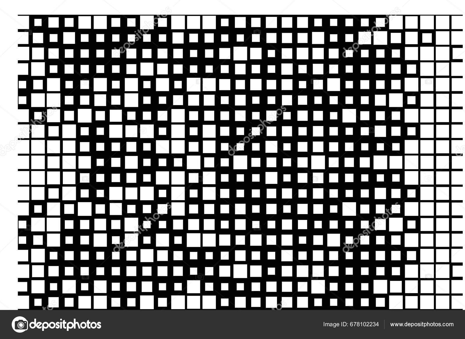Pixel Mosaic Based Square Icon Black White Abstract Texture Background ...