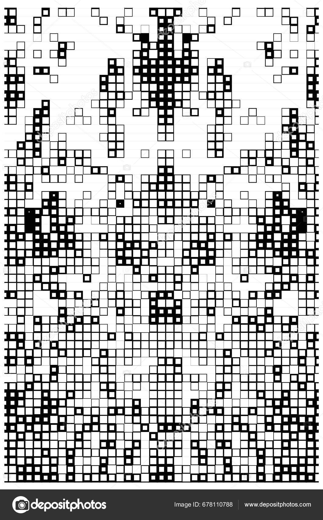 Pixel Mosaic Halftone Background Vector Illustration Stock Vector by ...