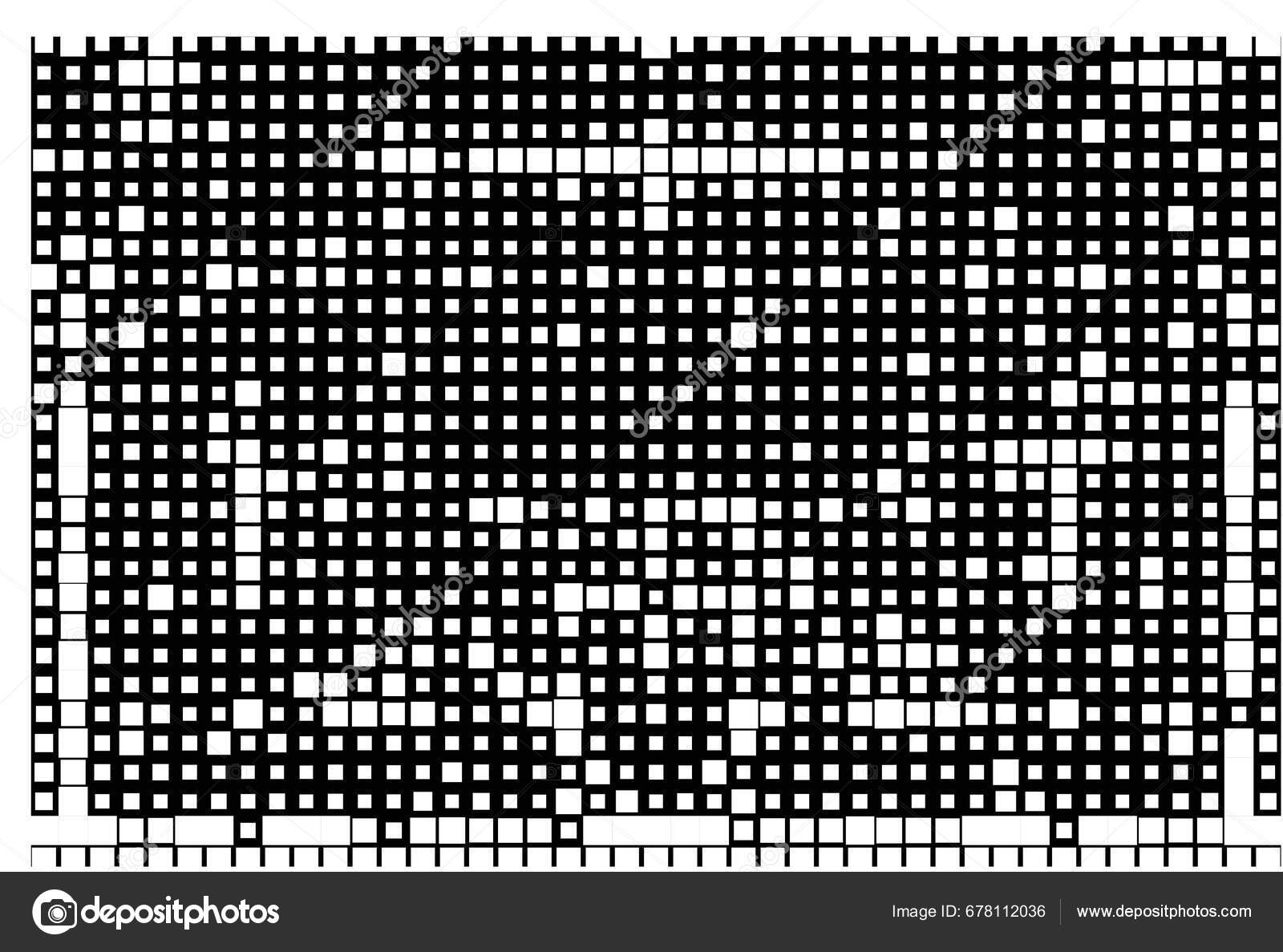 Abstract Pixelated Background Monochrome Texture Black White Textured ...