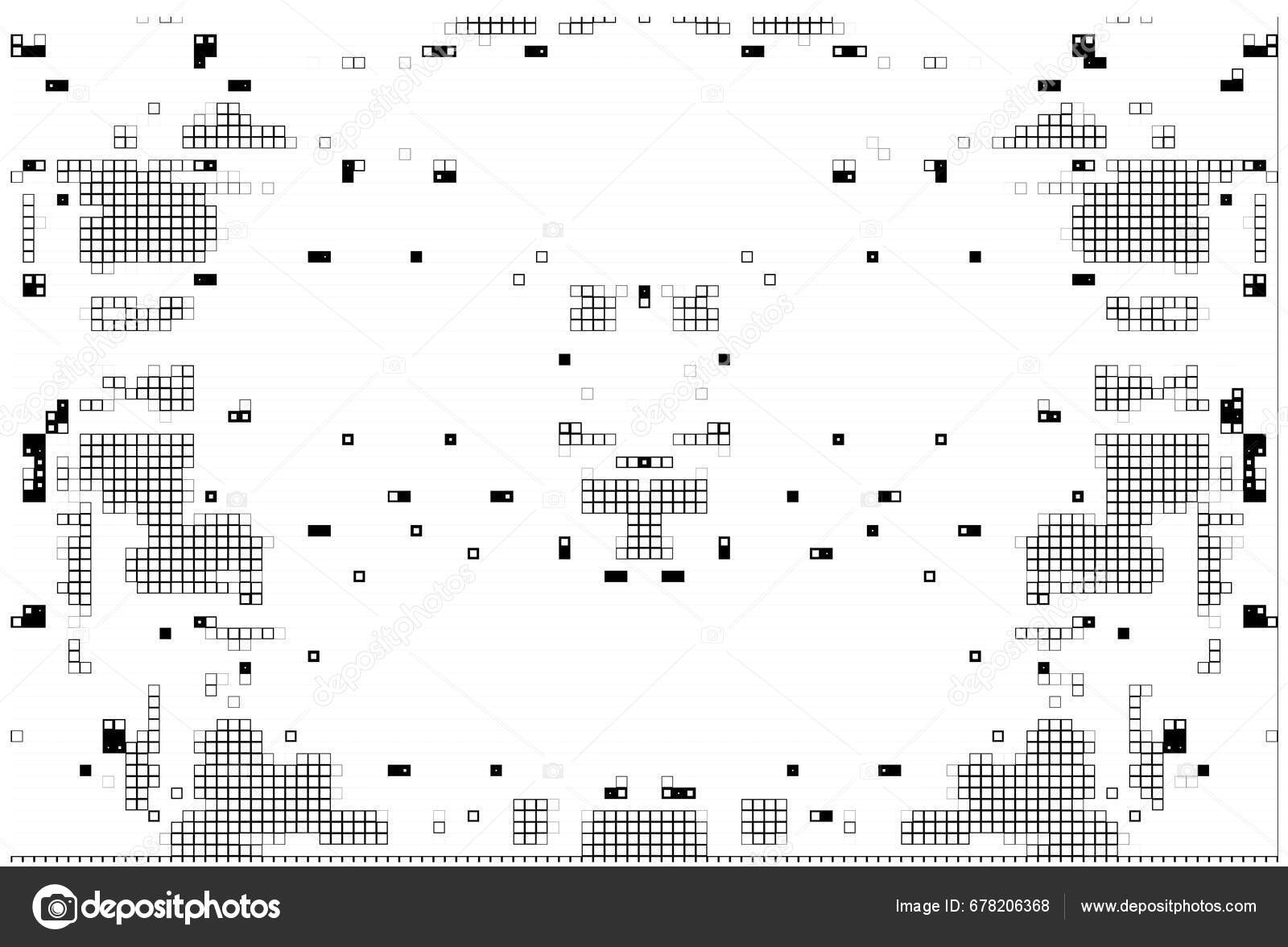 Black Halftone Pattern Geometric Background Vector Illustration Stock ...